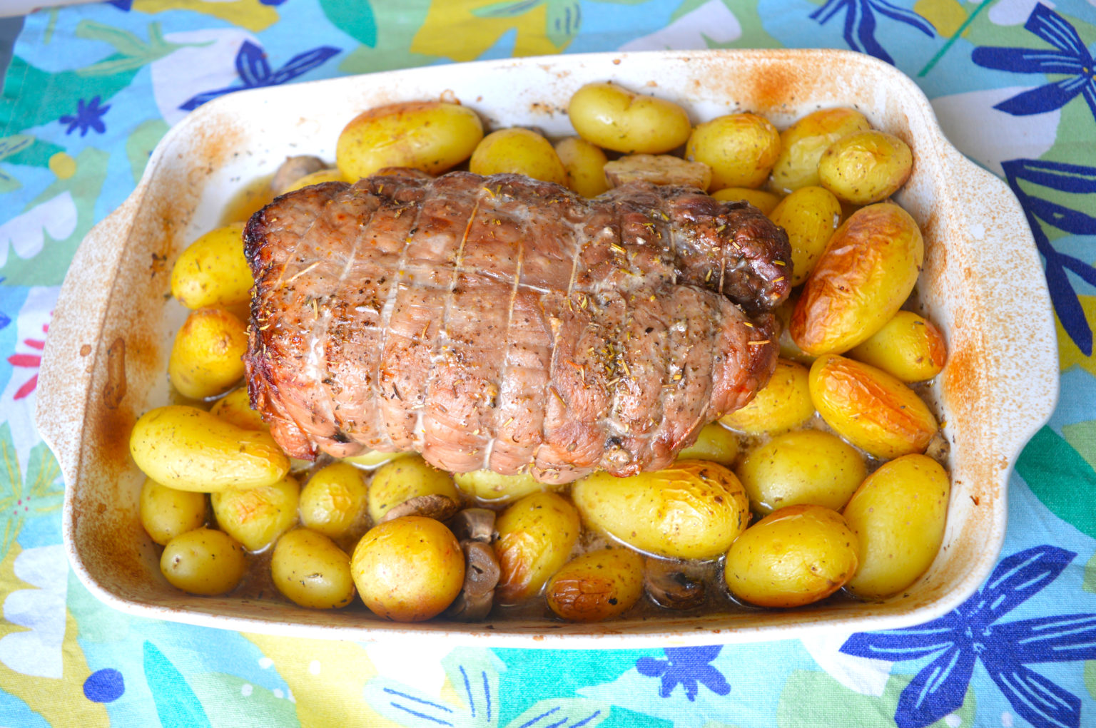 Rôti de veau au four - Pierogi à la Française